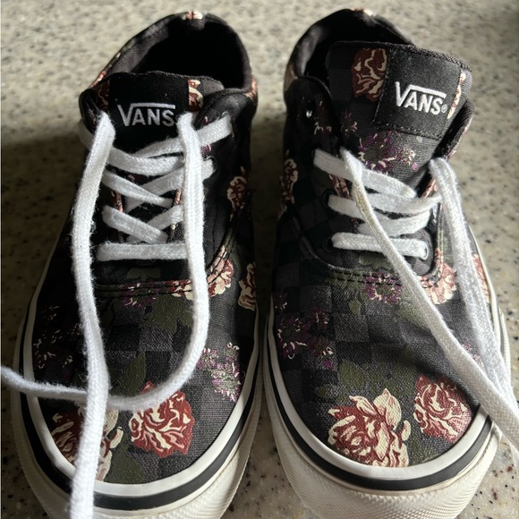 Vans | Shoes | Vans Old Skool Black Floral Sneakers | Poshmark
